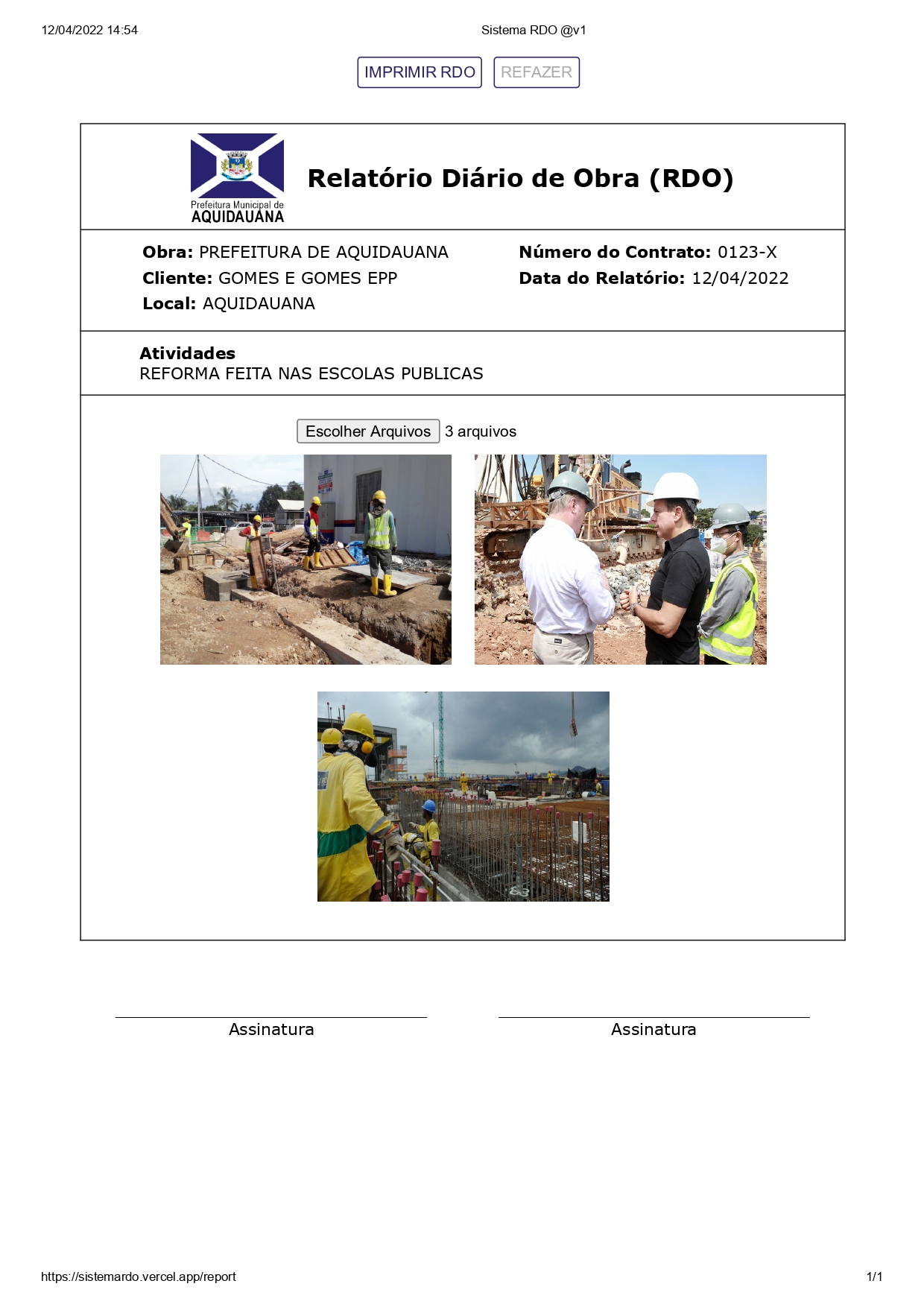 GitHub - thiagodau/sistemardo: Sistema de Relatório de Obras