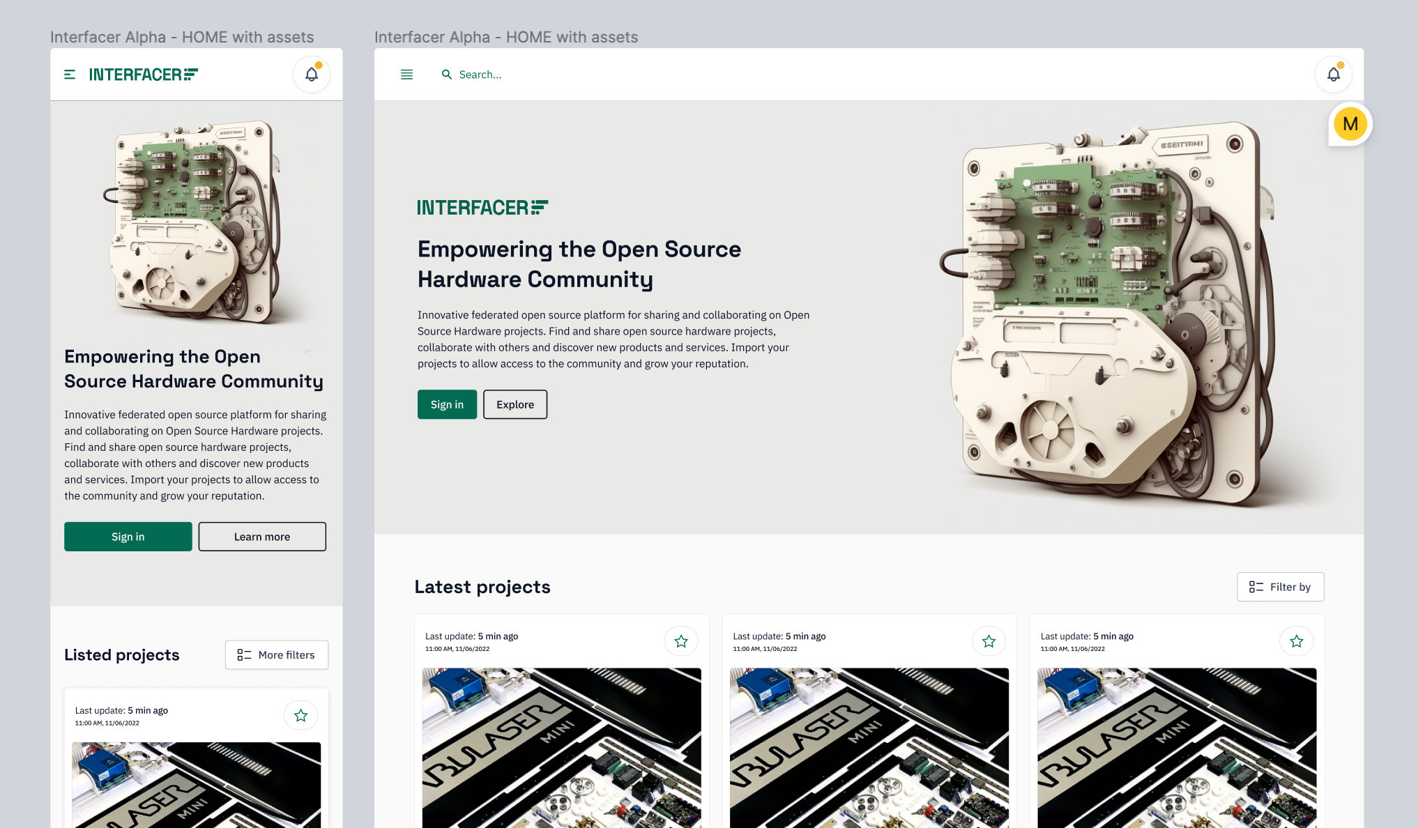 Homepage improvements [stylings, pictures, features section] · Issue #515 · interfacerproject ...