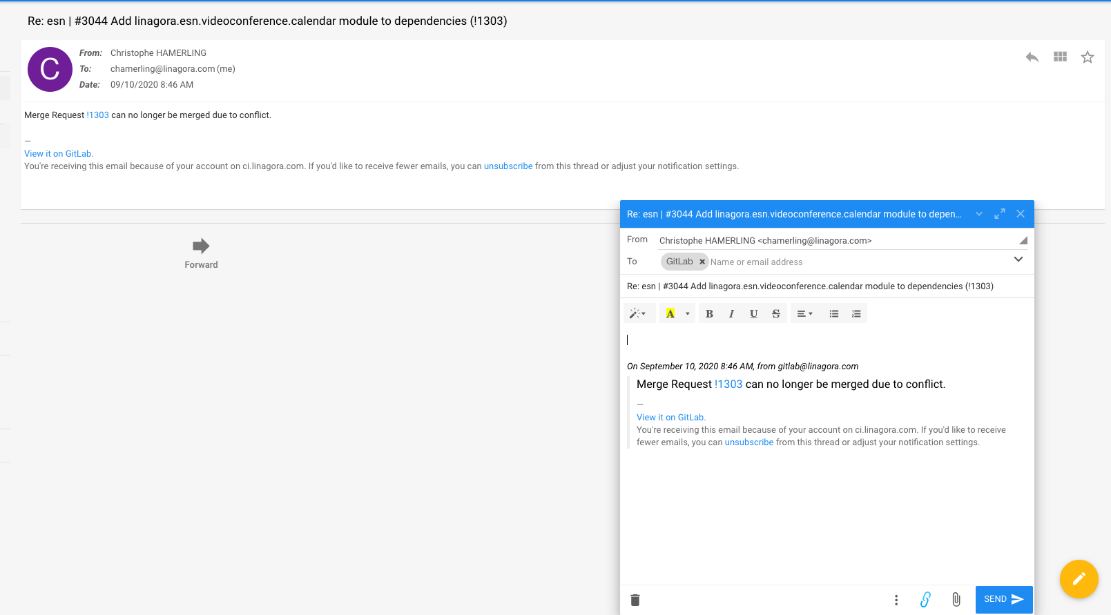 As a user, I can not see the email address of the email sender · Issue #129 · linagora/esn ...