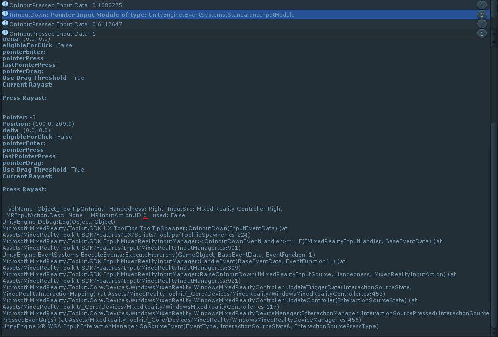 IMixedRealityInputHandler.OnInputDown triggers twice on a single press ...