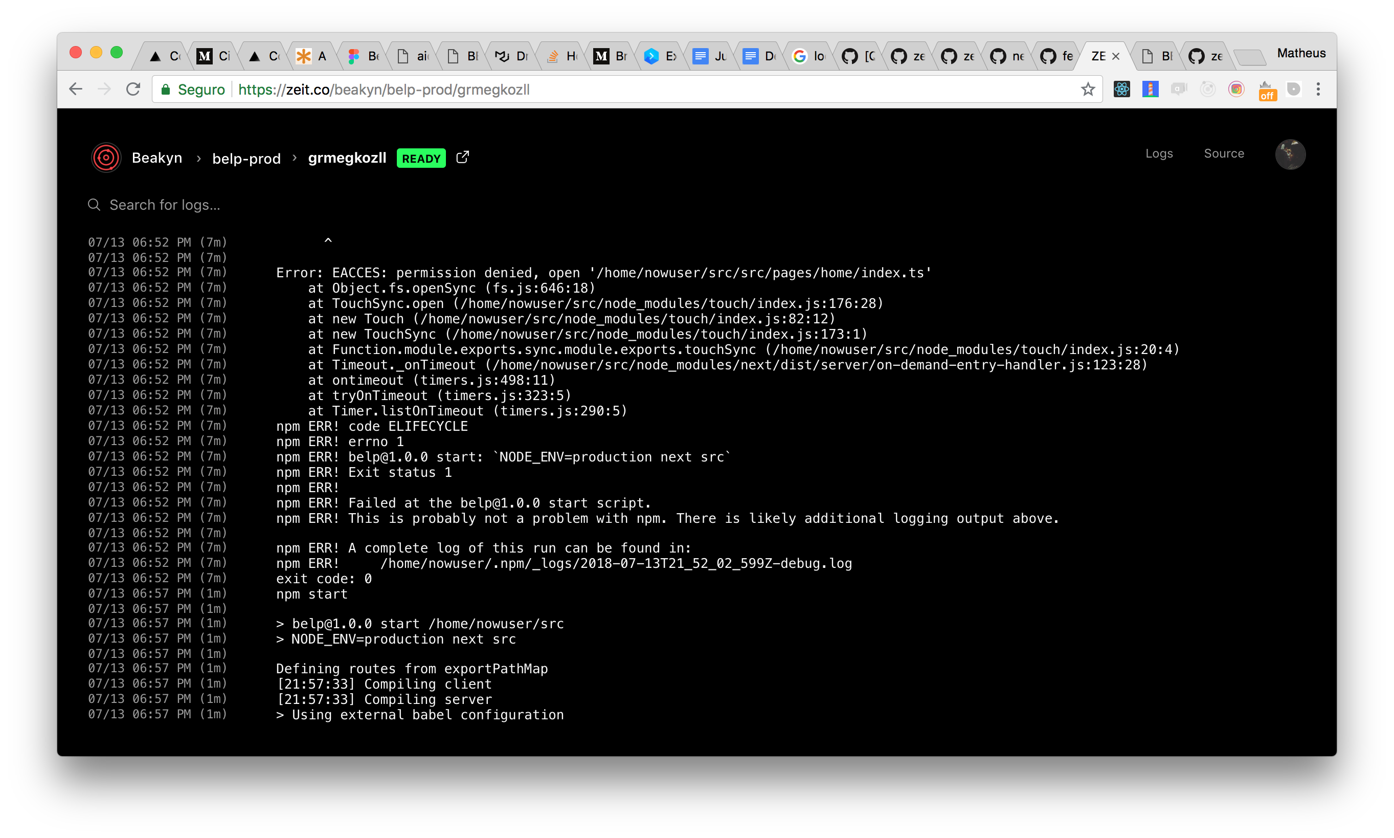 EACCES: open permission denied on TypeScript Next.js application · Issue #1470 · vercel/vercel ...