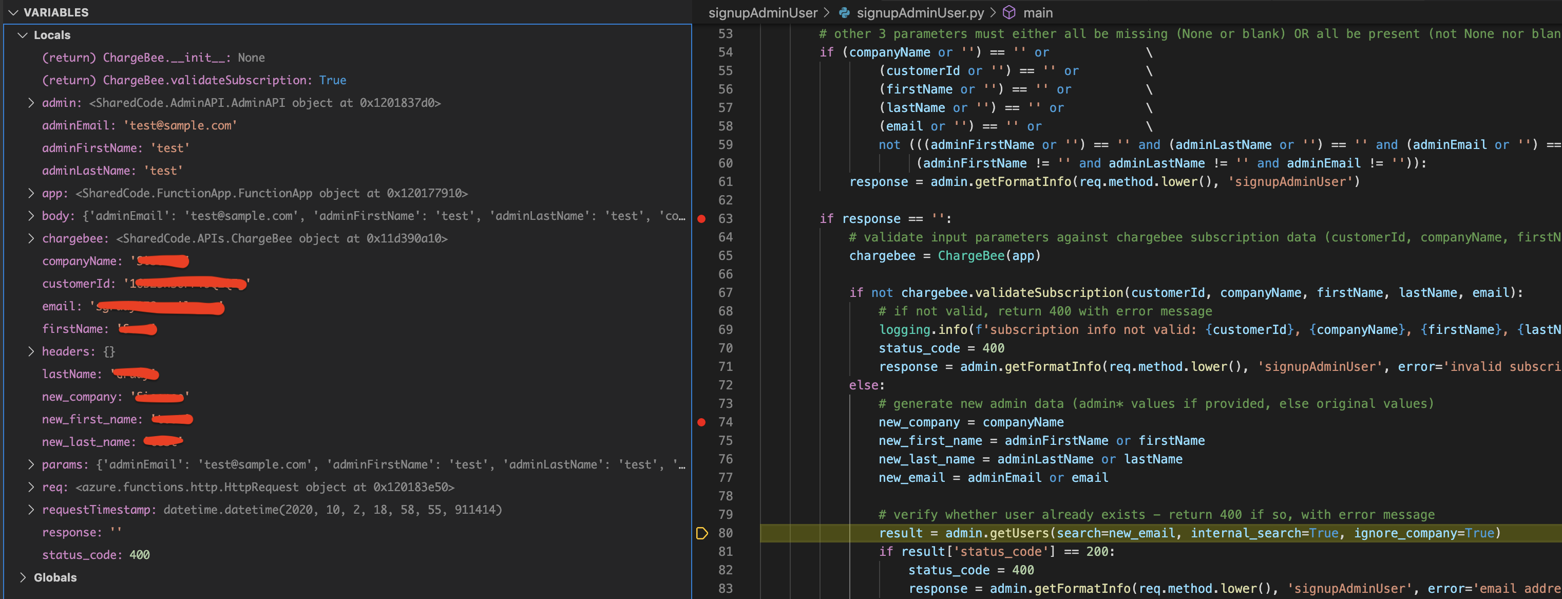 Debugging highlights the incorrect line of code at times · Issue #429 · microsoft/debugpy · GitHub