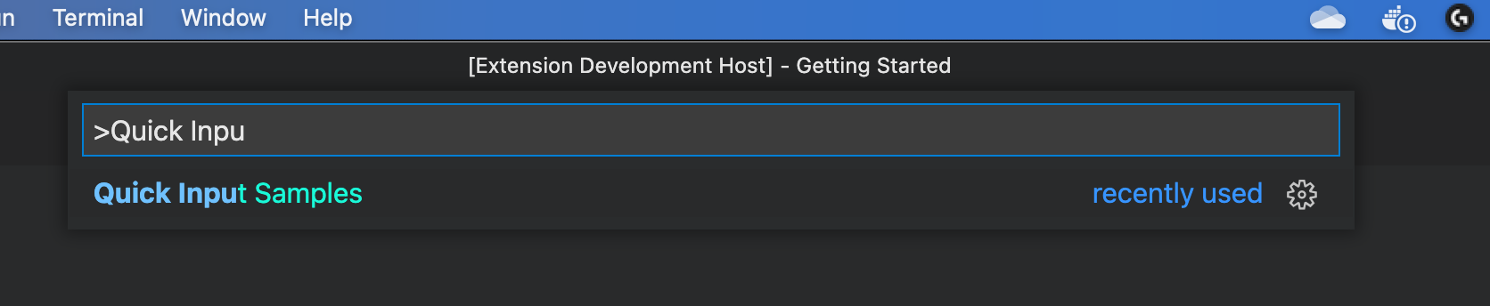 Test new title option in `showInputBox` and `showQuickPick` API · Issue ...