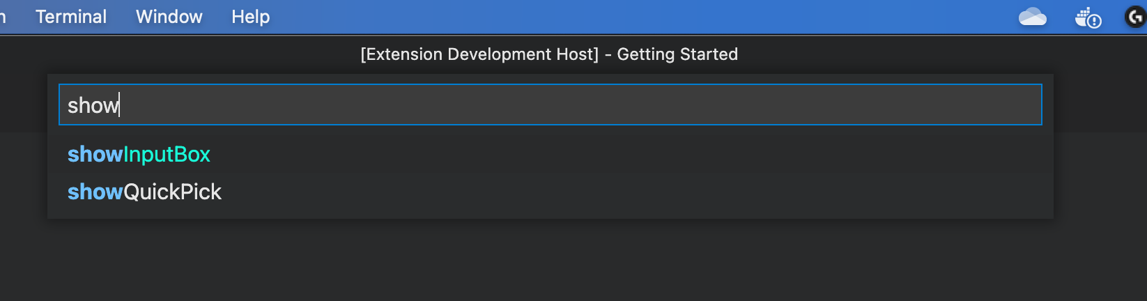 Test new title option in `showInputBox` and `showQuickPick` API · Issue ...