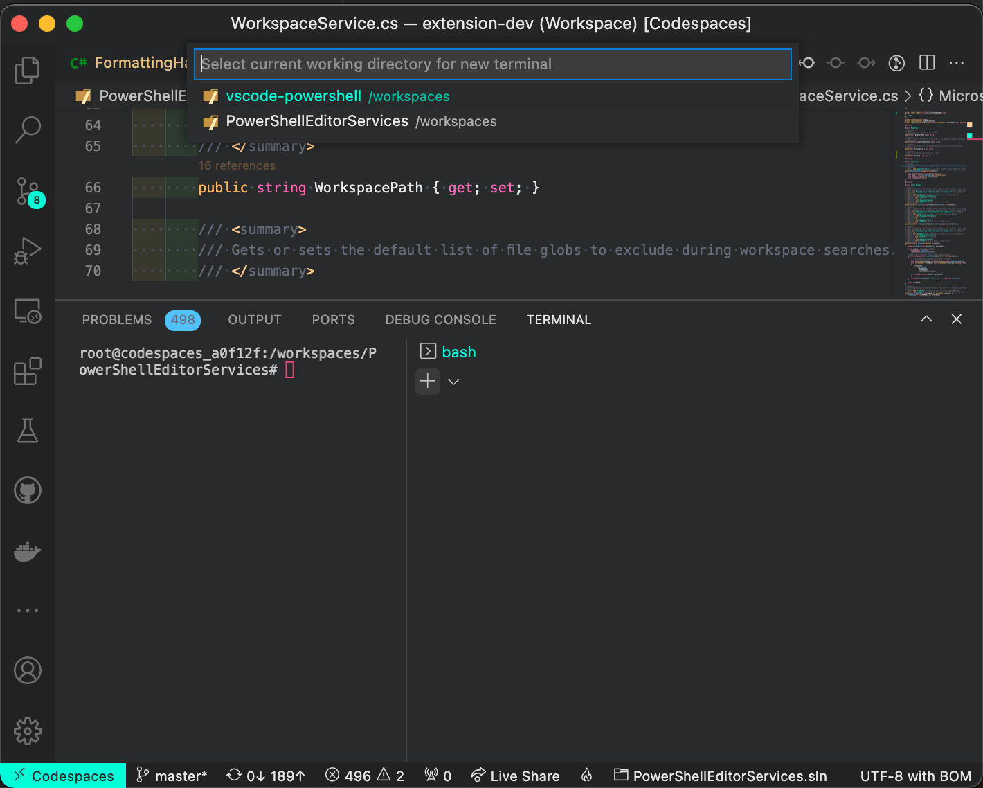 Terminal Tabs Inconsistent Behavior With Multi Folder Workspaces · Issue 121748 · Microsoft