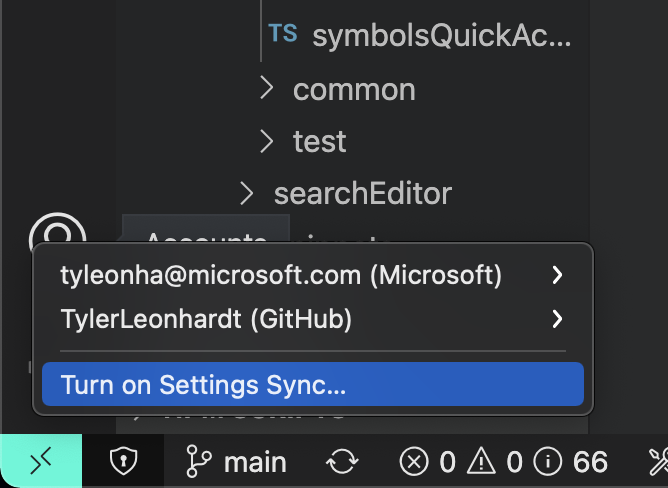 How switch account in vscode? · Issue #128718 · microsoft/vscode · GitHub