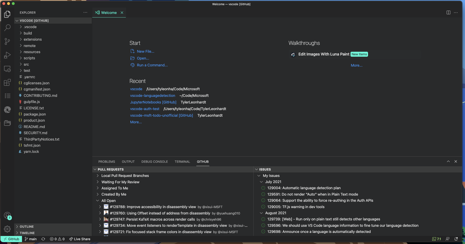 Prs And Issues Arent Loading · Issue 2860 · Microsoftvscode Pull Request Github · Github