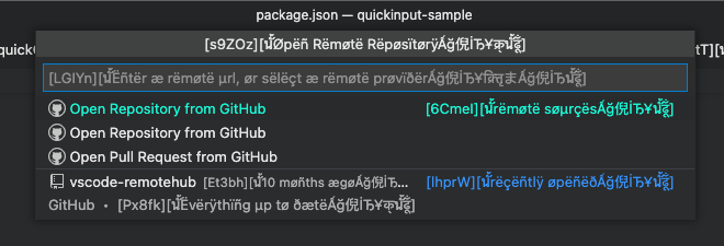 Two `Open GitHub Repository` options in the Remote picker · Issue ...