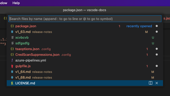 Allow to use decorations in quick input (e.g. for editors picker ...
