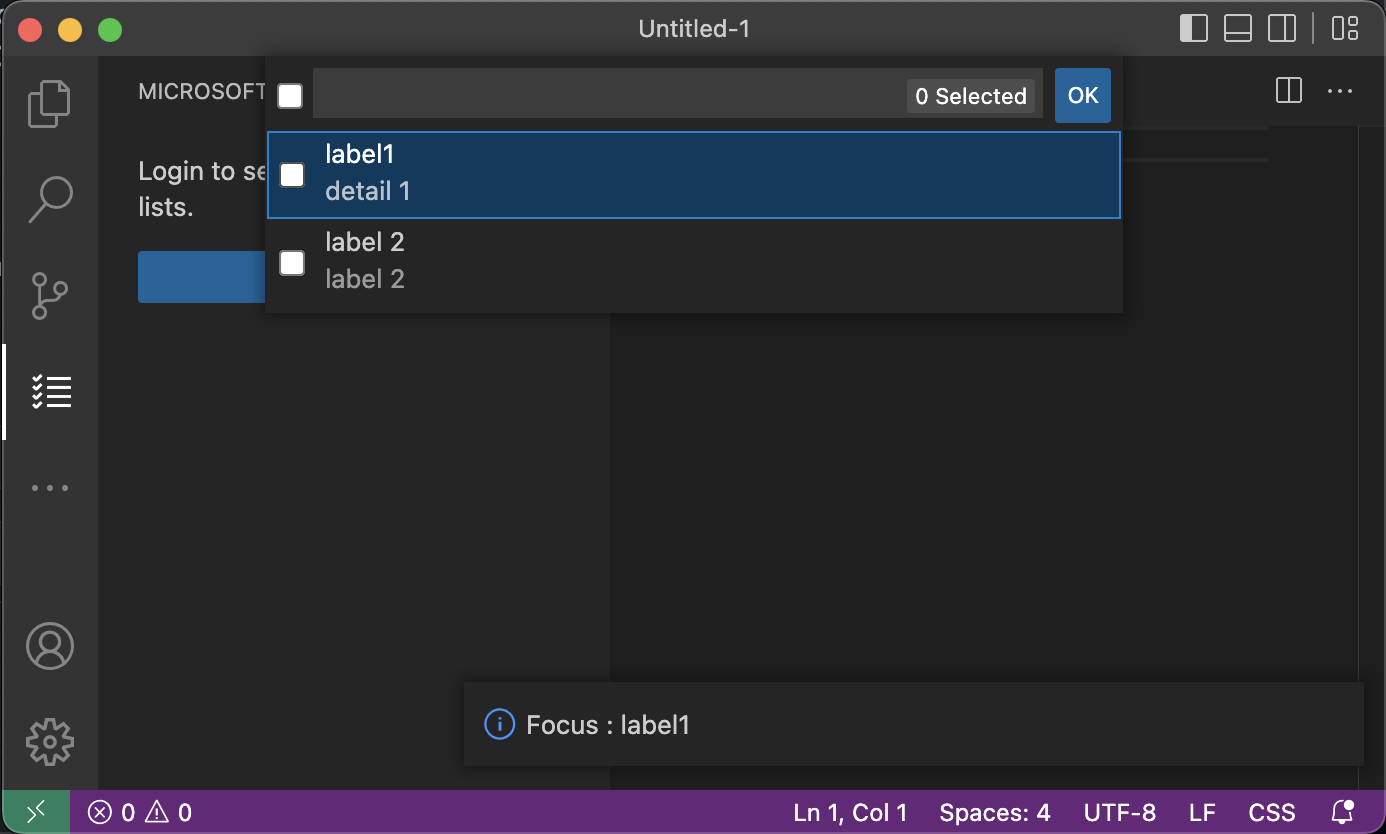 Ondidselectitem Is Invoked Without Any Selection By User · Issue 159001 · Microsoftvscode · Github