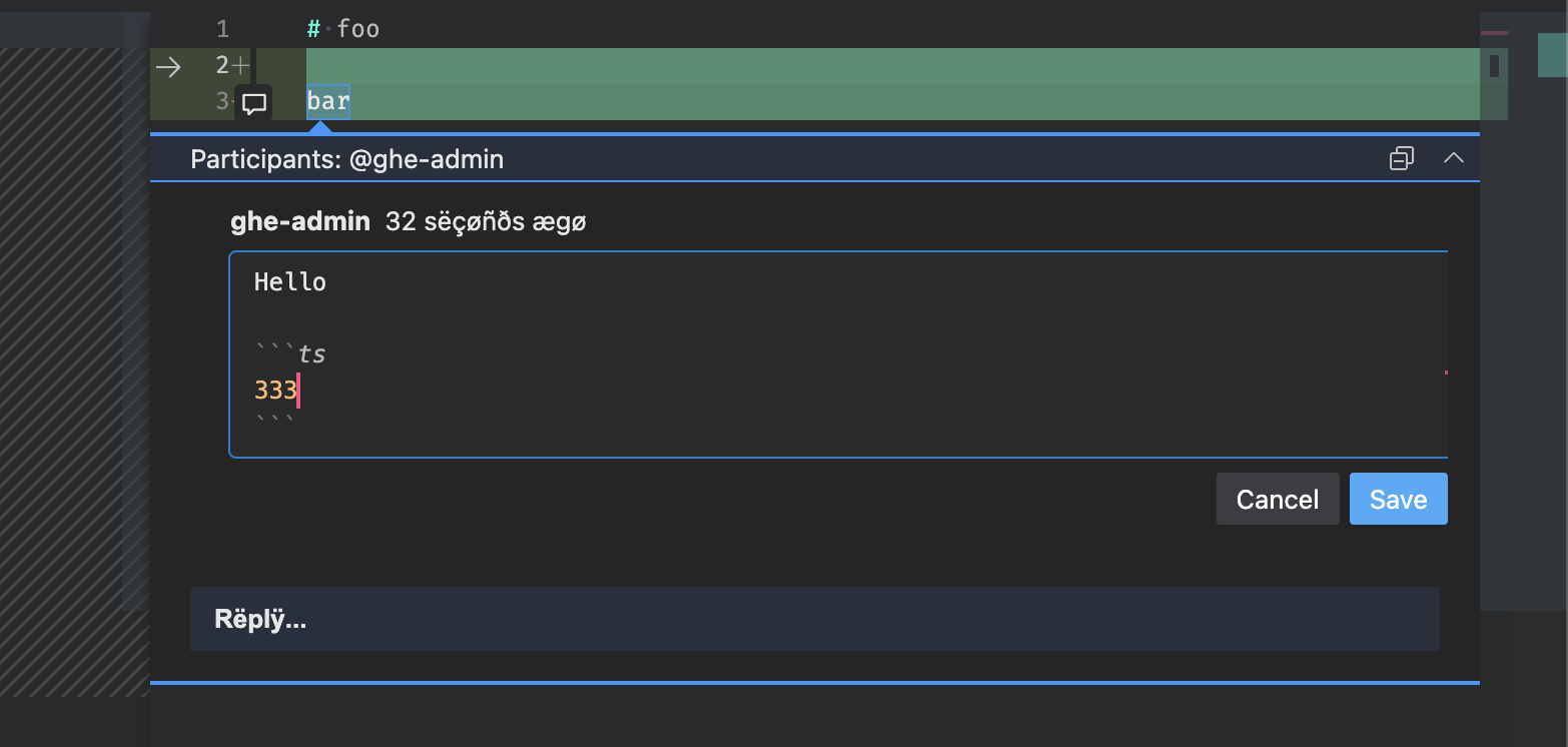 Block Comments Not Rendering Correctly · Issue 4013 · Microsoft Vscode Pull Request Github · Github