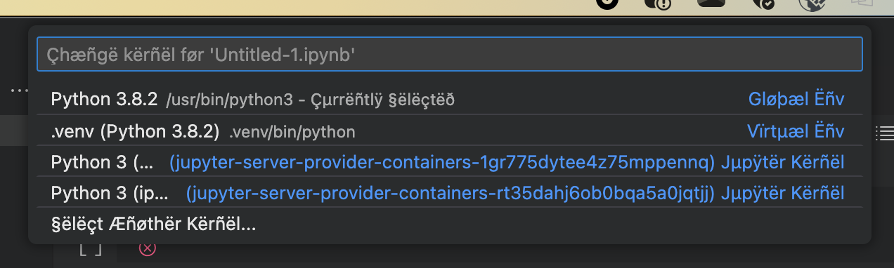 Allow me to `x` out of kernels that I don't want · Issue #172292 · microsoft/vscode · GitHub