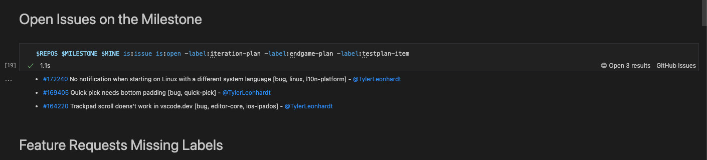 Previous Prompt Bleeds Through In Github Issue Notebooks · Issue