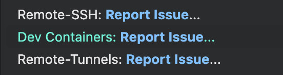 Remote `Report Issue...` are blank · Issue #176460 · microsoft/vscode ...