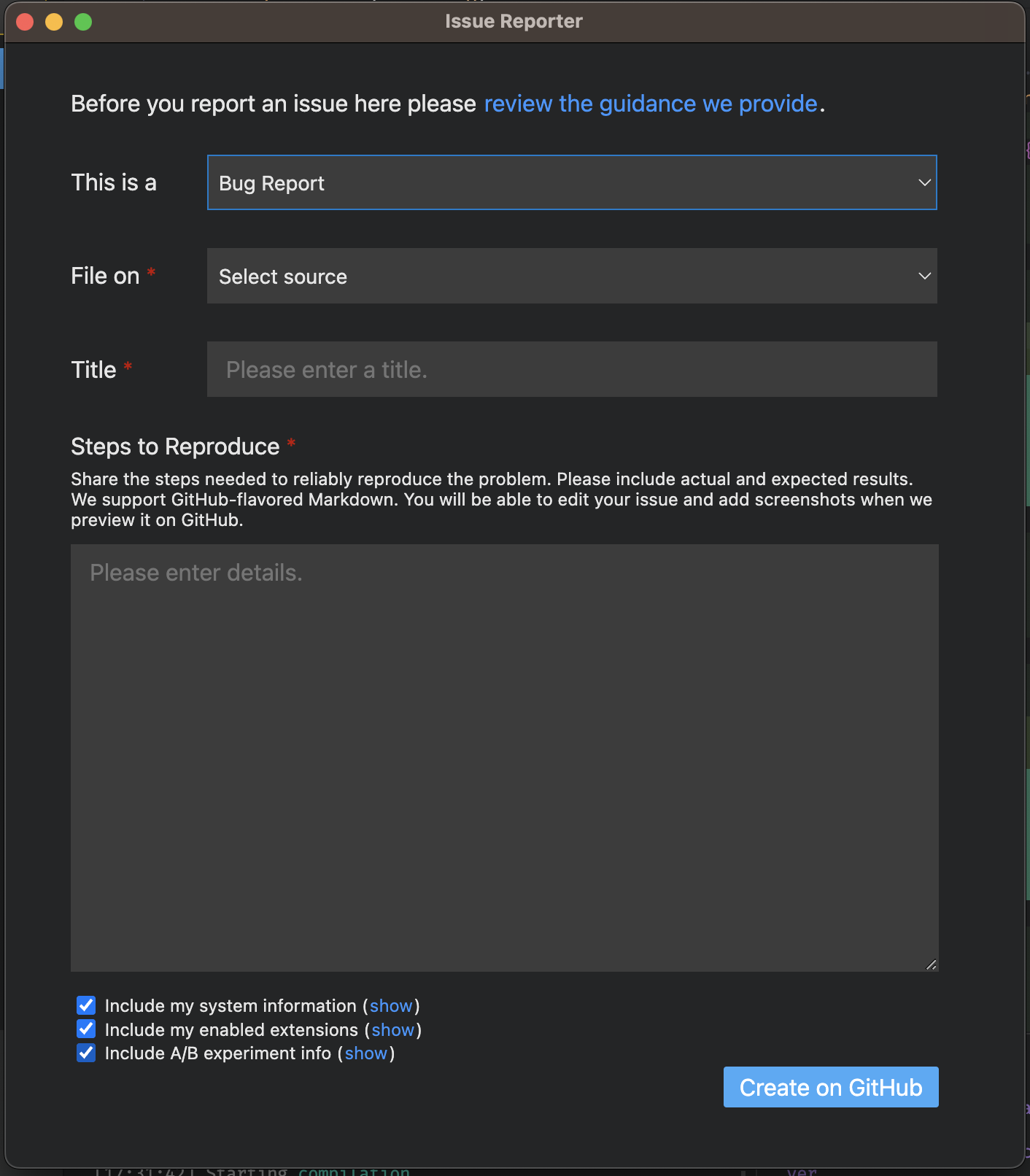 Remote `Report Issue...` are blank · Issue #176460 · microsoft/vscode · GitHub