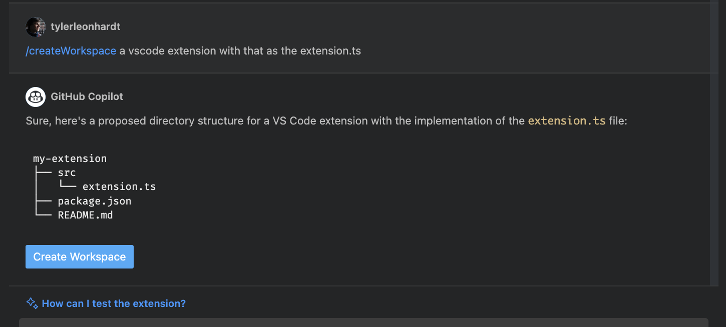 `createworkspace` Follow Up Question Didnt Render Button · Issue 319 · Microsoftvscode 