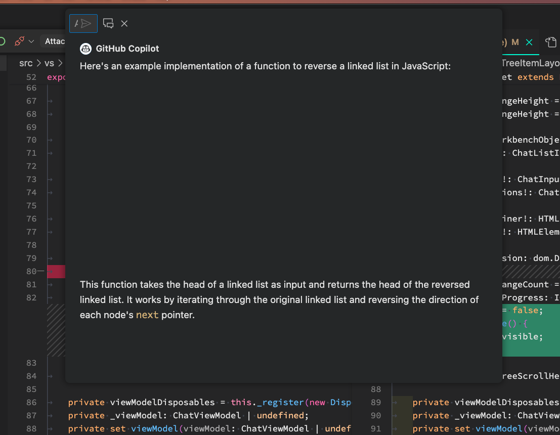 Quick Chat layout issue on resize · Issue #191942 · microsoft/vscode · GitHub