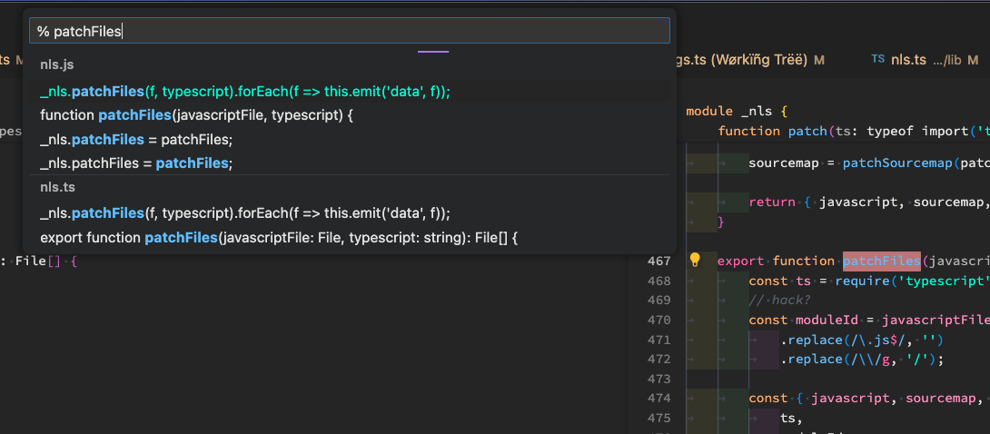 Opening Quick Text Search In A Diff Editor Doesnt Put Selected Text In Input · Issue 194675 