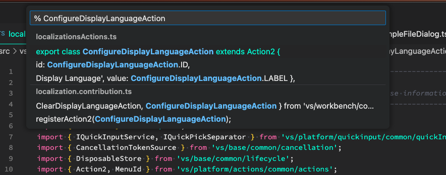 Opening Quick Text Search With A Selection Should Select The Text In The Input By Default