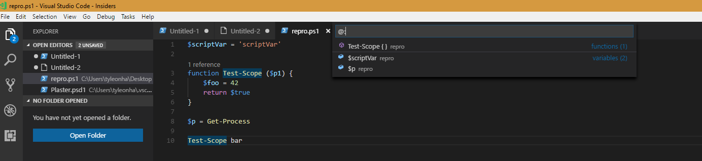Proposal: Symbol categories to surface for "Go to Symbol" feature ...
