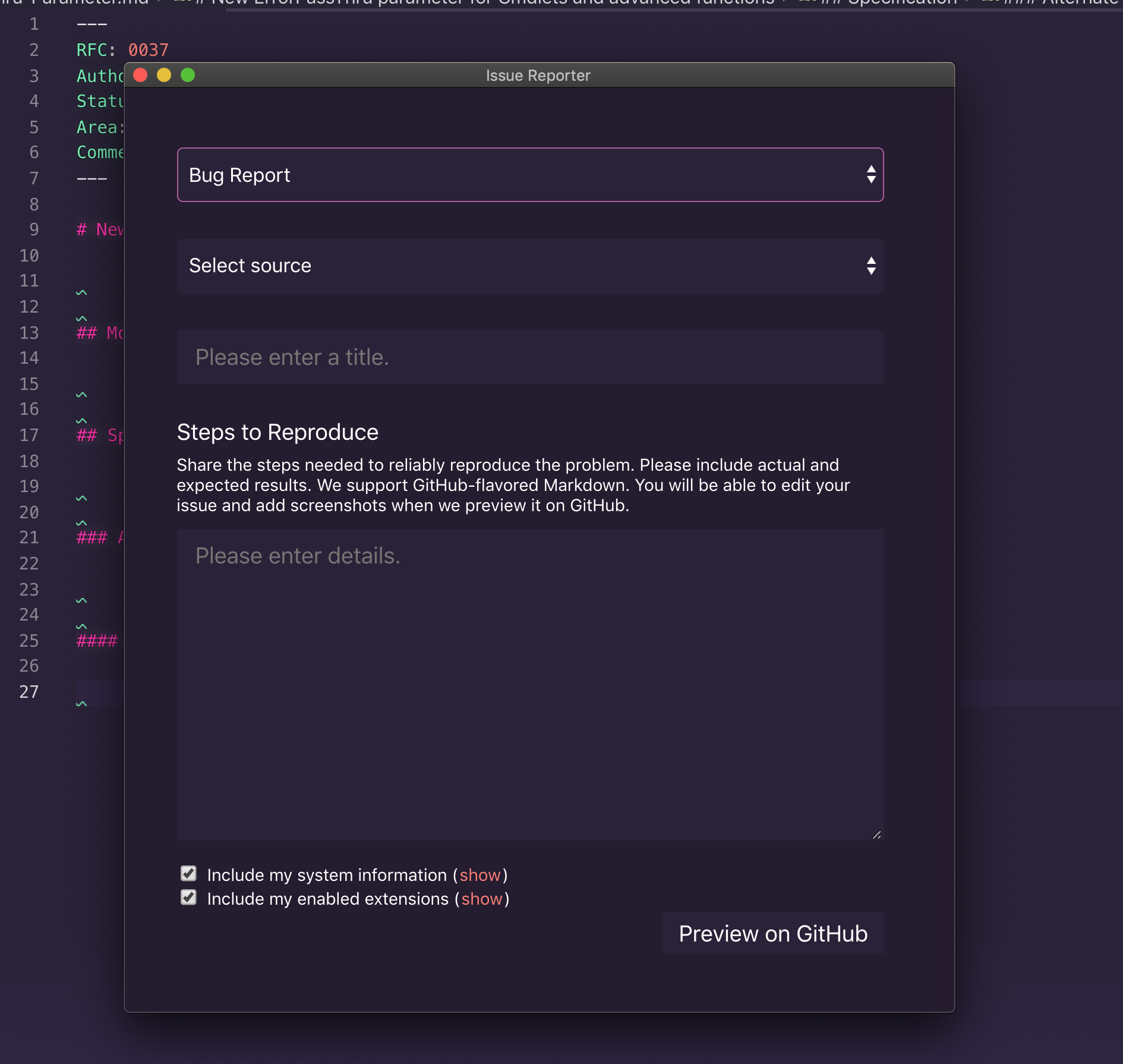Unable To Exit Bug Report Screen On A Mac · Issue 63863 · Microsoftvscode · Github