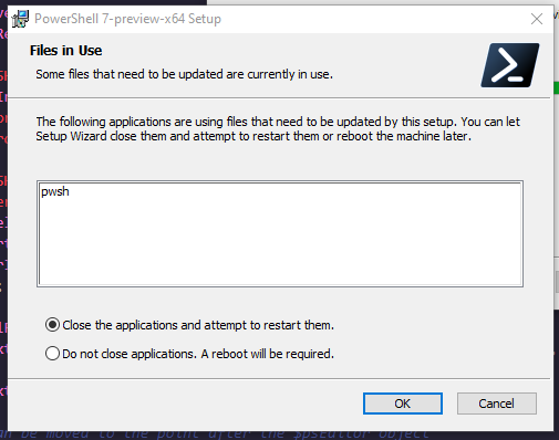 MSI hangs trying to close pwsh process in VS Code · Issue #11796 · PowerShell/PowerShell · GitHub