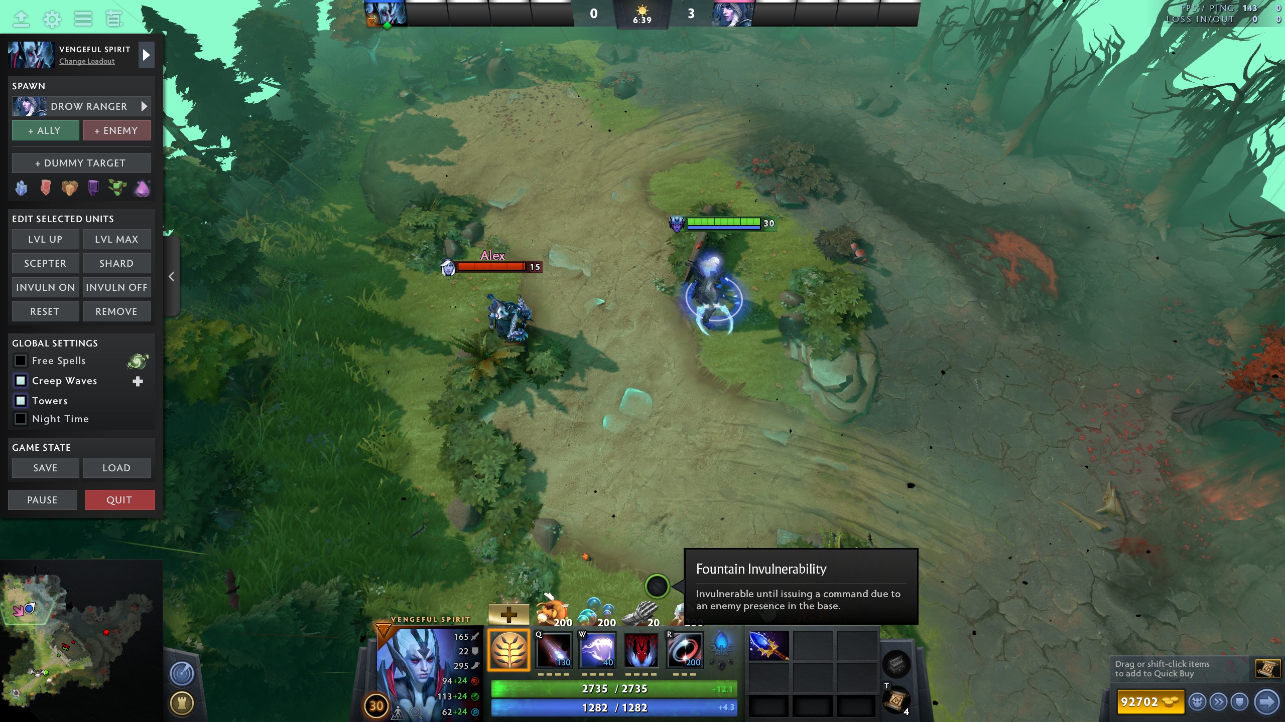 Venge Respawning on Aghnim Illusion have Fountain Invulnerability ...