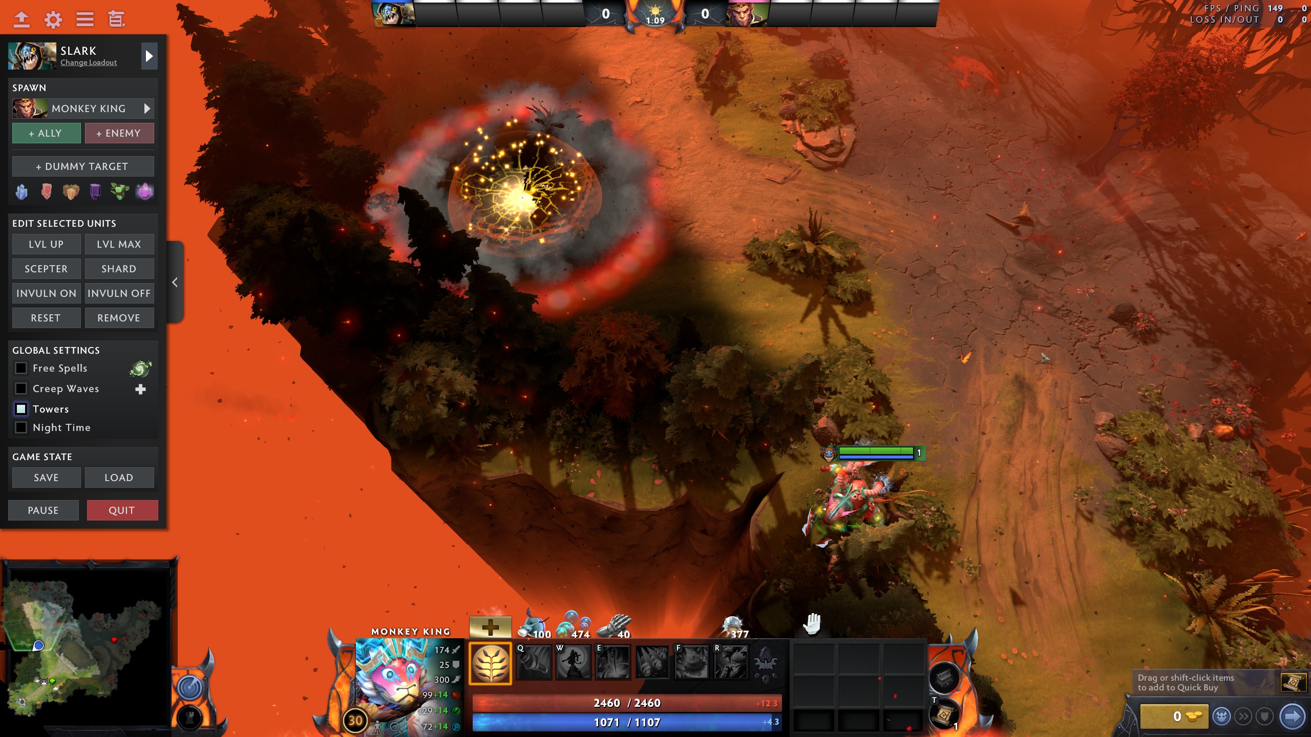 Monkey King Arcana Primal Spring vision bug · Issue #6735 · ValveSoftware/Dota2-Gameplay · GitHub