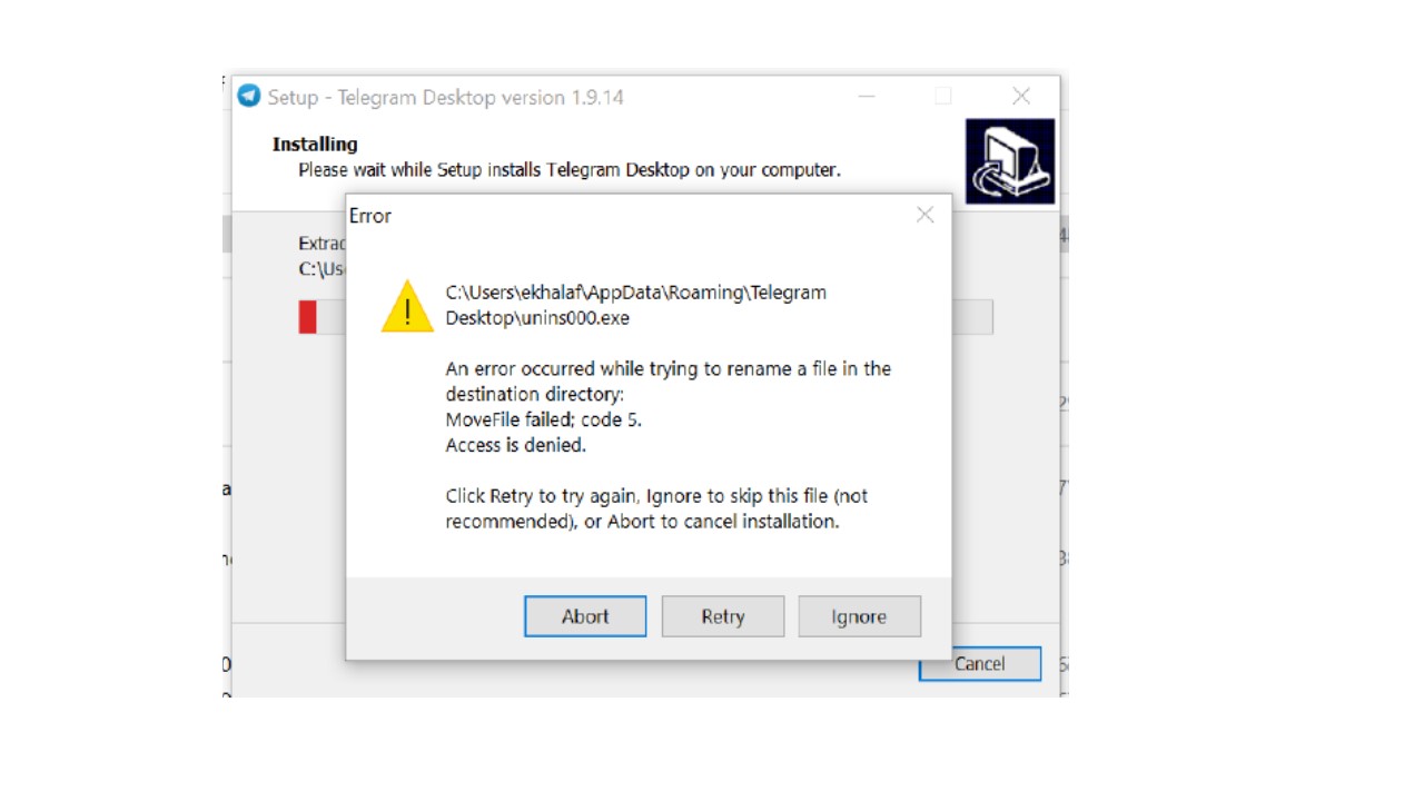 Issue when installing Telegram desktop · Issue #7396 · telegramdesktop/tdesktop · GitHub