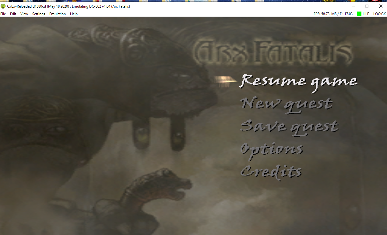 Arx Fatalis [DC-002] [1.04] · Issue #235 · Cxbx-Reloaded/game-compatibility · GitHub