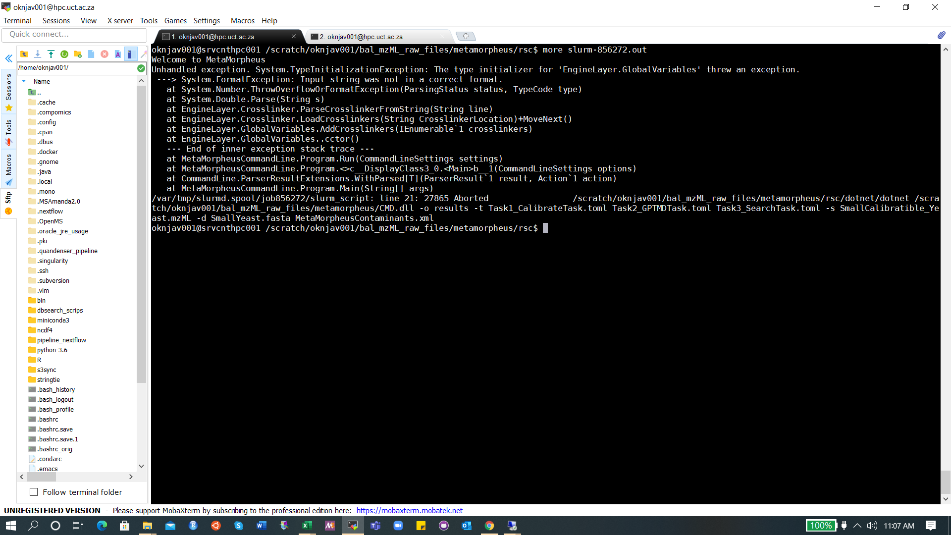 Running MetaMorpheus on HPC environment · Issue #1967 · smith-chem-wisc/MetaMorpheus · GitHub