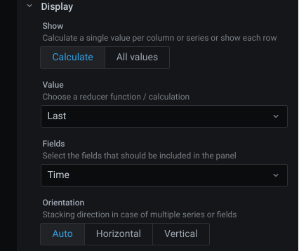 StatPanel: Migration from singlestat does not support the metric "Time of last point" · Issue ...