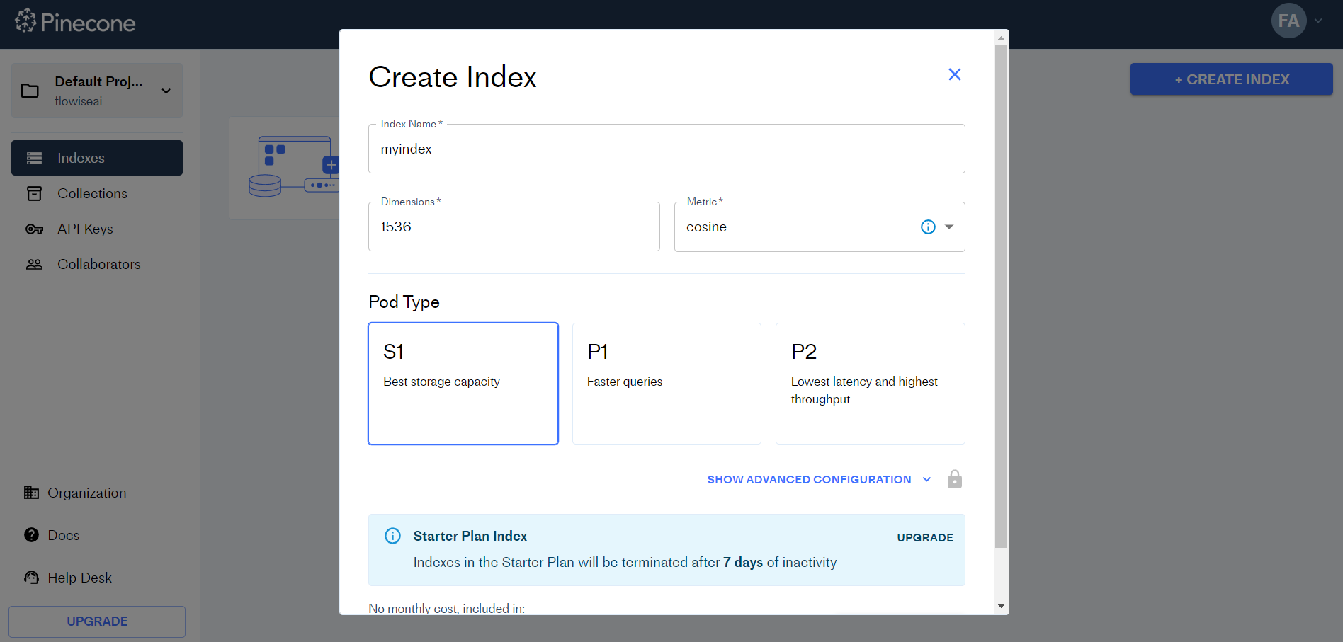 [BUG] ErrorWithoutStackTrace: PineconeClient: Error calling upsert: ErrorWithoutStackTrace ...