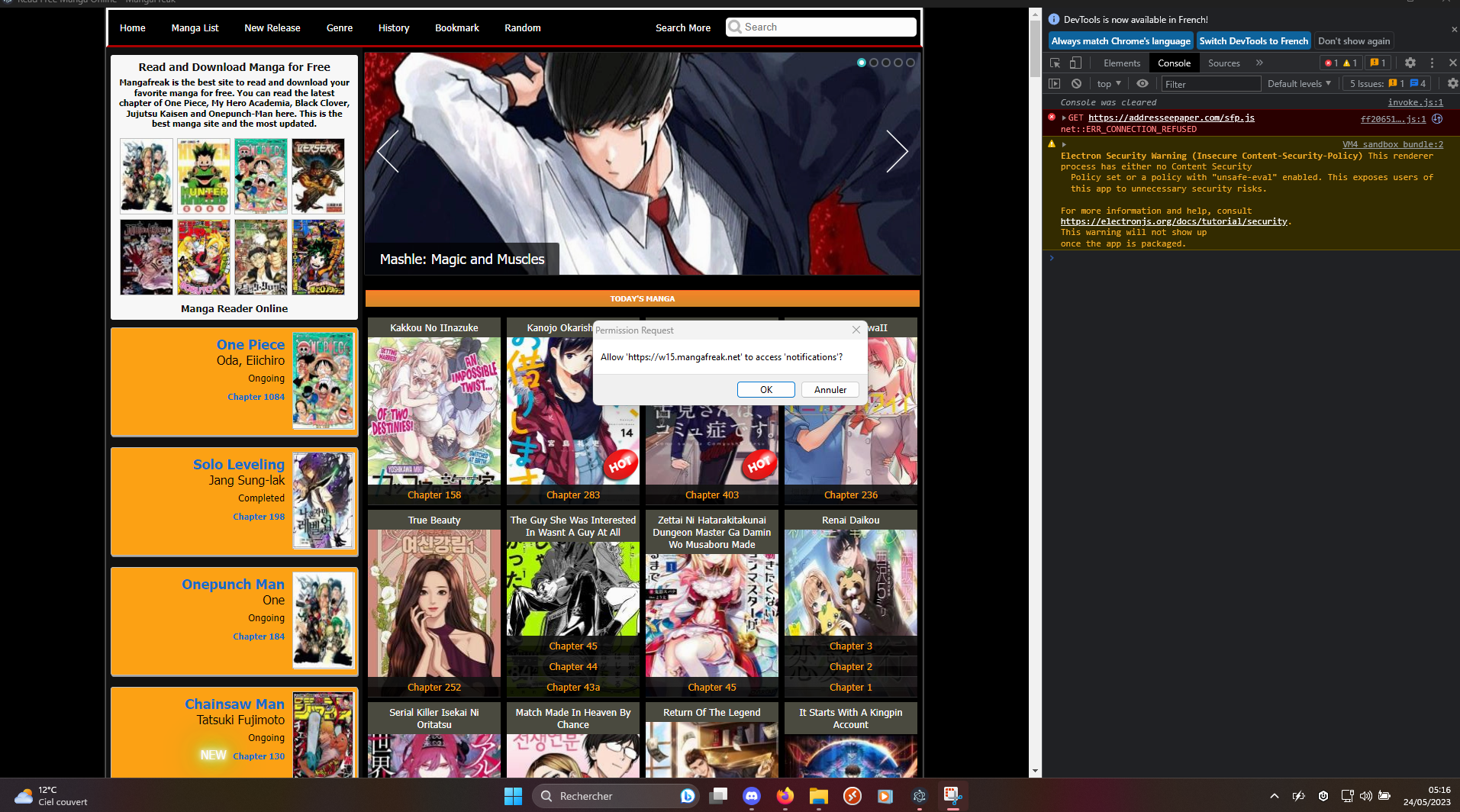 [Cloudflare] Update Electron to fix Cloudflare · Issue #5832 · manga-download/hakuneko · GitHub