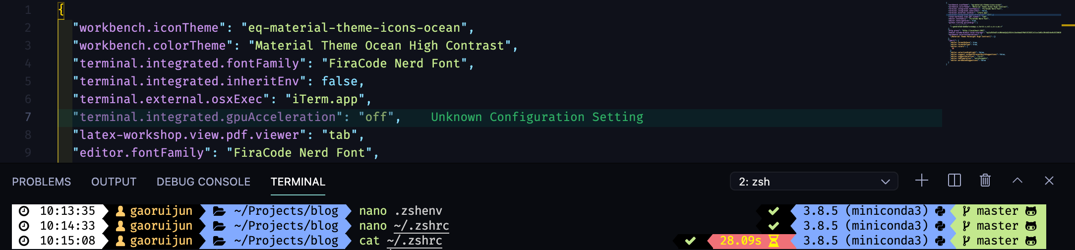 The look of integrated terminal is strange when WebGL renderer is enabled · Issue #120288 ...