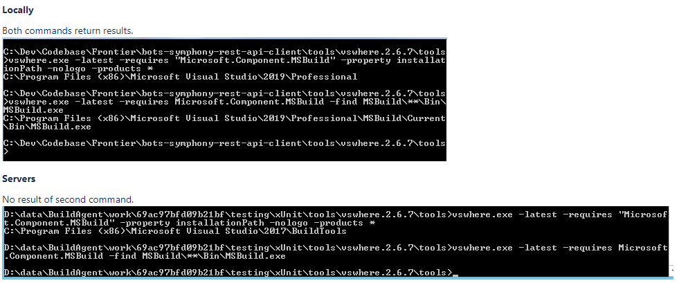 Vswhere -find do not return results on Windows Server 2012 with VS2017 · Issue #194 · microsoft ...