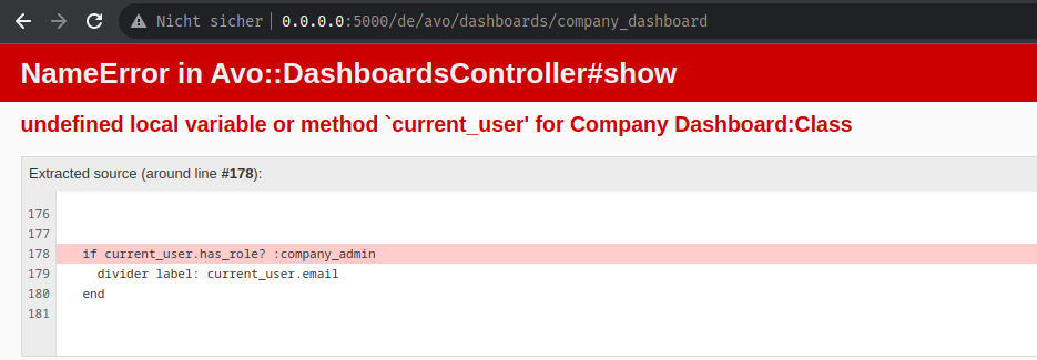 Unable to build custom dashboard dependent on current user · Issue #1604 · avo-hq/avo · GitHub