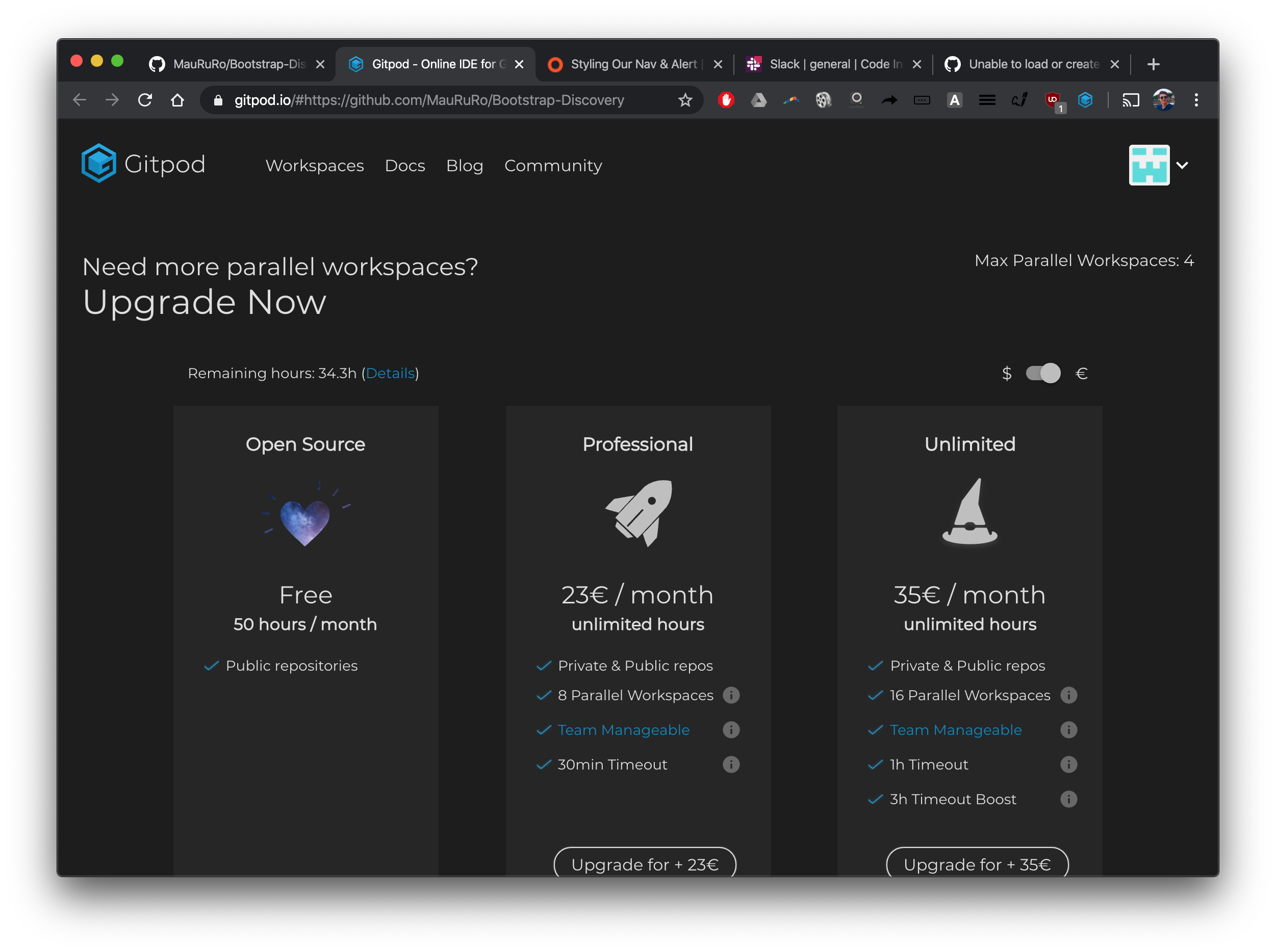 Unable to load or create workspaces · Issue #1366 · gitpod-io/gitpod · GitHub