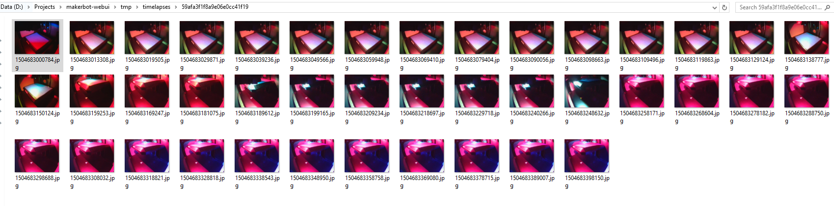 Timelapse mode · Issue #3 · tjhorner/MakerbotWebUI · GitHub