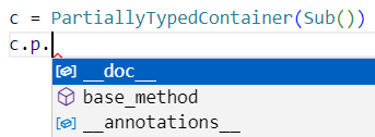 Intellisense, typehints, and subclasses · Issue #2130 · microsoft ...
