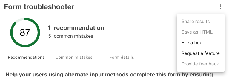 Restore Save to HTML functionality · Issue #24 · GoogleChromeLabs/form-troubleshooter · GitHub