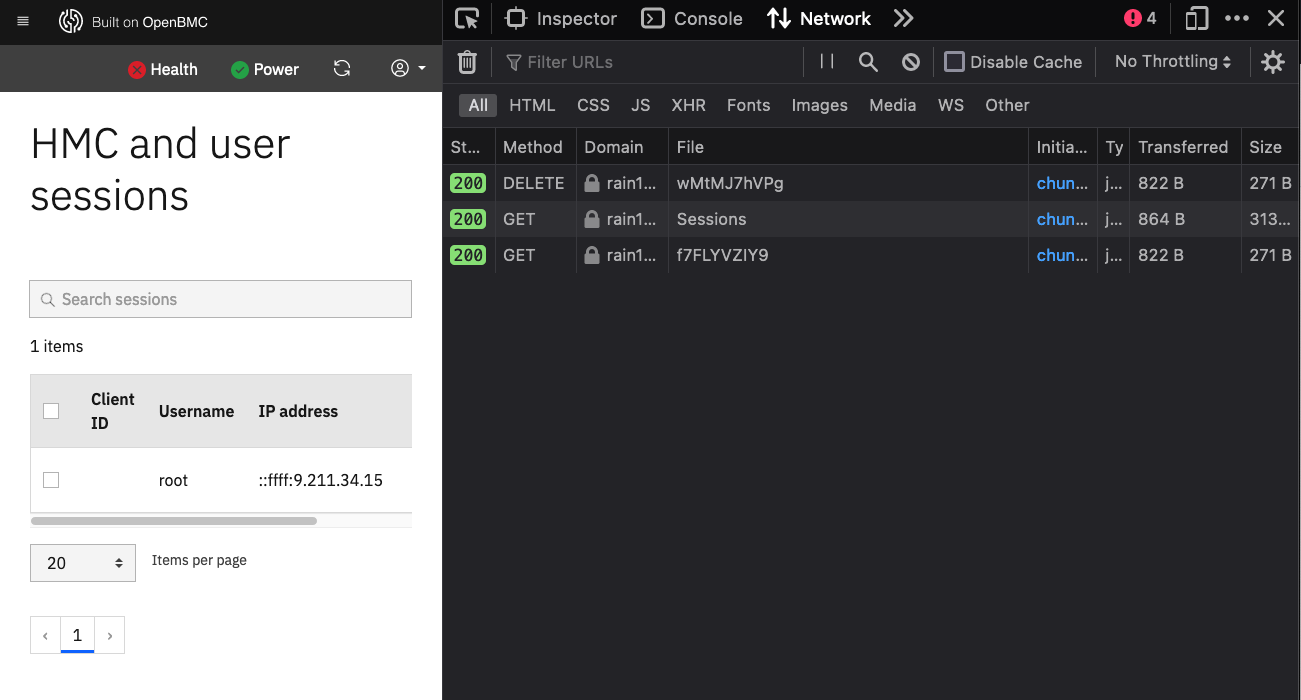 GUI: FED: BUG: HMC sessions not disconnecting · Issue #3411 · ibm-openbmc/dev · GitHub