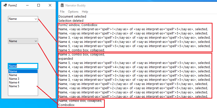 [Accessibility] The 'Edit' element in ComboBox with DropDownStyle(DropDown, Simple) should ...