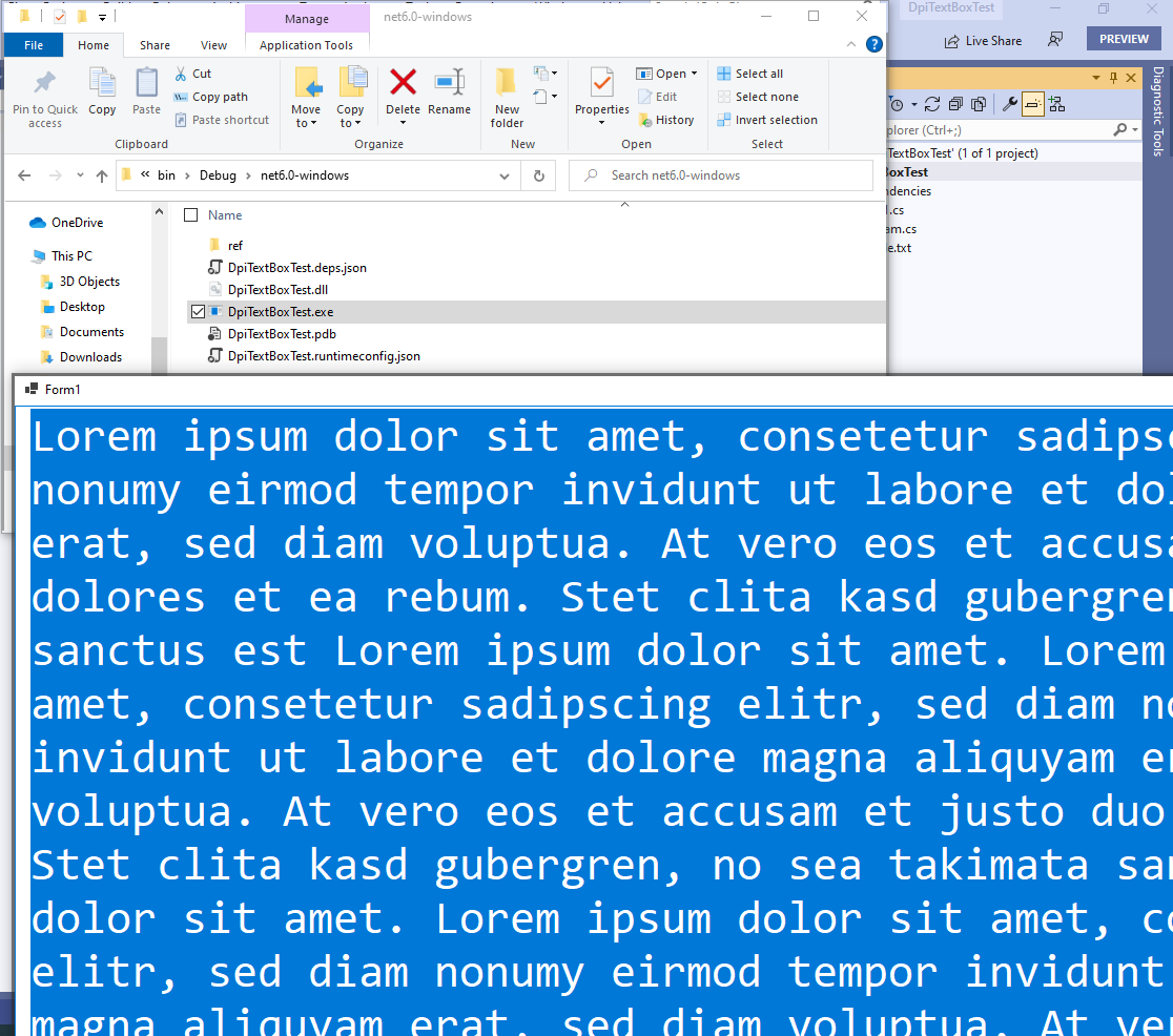 WinForms HighDPI PerMonitorV2 TextBox scales wrong · Issue #4929 · dotnet/winforms · GitHub