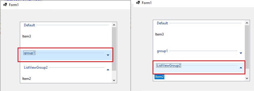 Incorrect dimensions of collapsible ListViewGroup · Issue #5087 · dotnet/winforms · GitHub