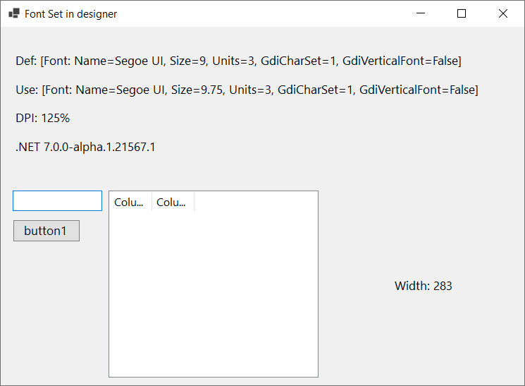 DPI scaling is broken if font of the form set in designer · Issue #3202 · dotnet/winforms · GitHub
