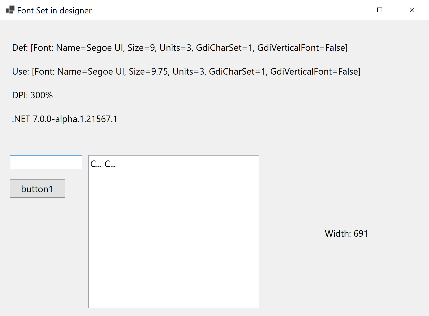 DPI scaling is broken if font of the form set in designer · Issue #3202 ...