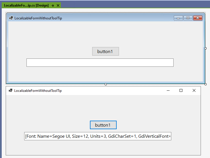 WinForms Designer ignores custom Form Font in specific case · Issue #7345 · dotnet/winforms · GitHub