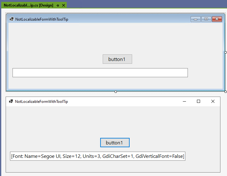 WinForms Designer ignores custom Form Font in specific case · Issue #7345 · dotnet/winforms · GitHub