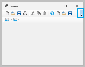 [Accessibility] [HC] The little triangle of "toolbar options" button in ...